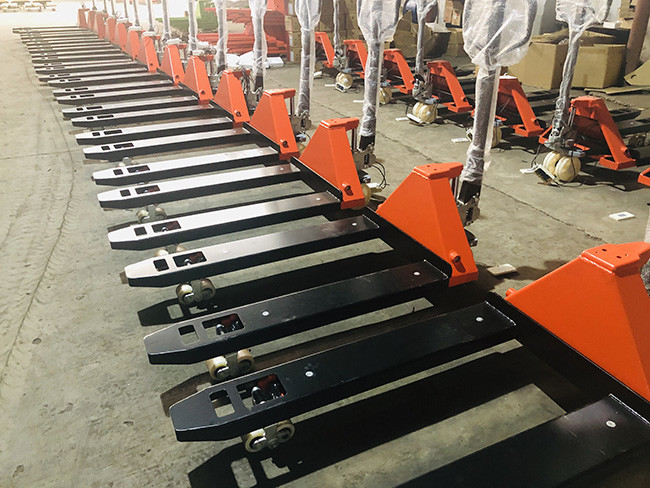 Hand Moveable Load Cells Electric Forklift Pallet Jack With Weight Scale